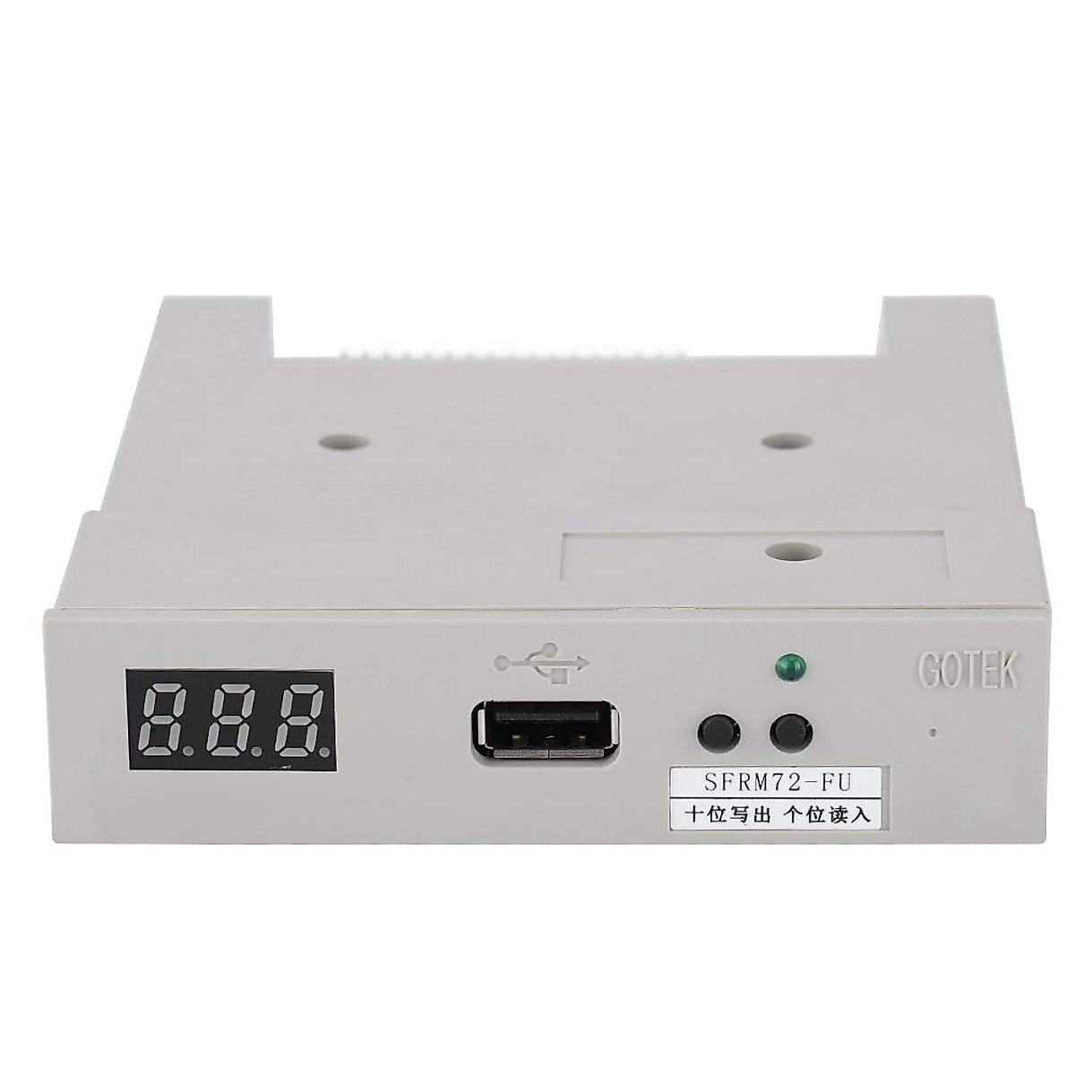 Cuifati USB Floppy Drive,ABS 720KB SFRM72-FU USB SSD Floppy Drive Emulator with 720K Floppy Drive,USB External Floppy Disk Drive Portable FDD USB Drive,Plug and Play for Laptop Desktop PC