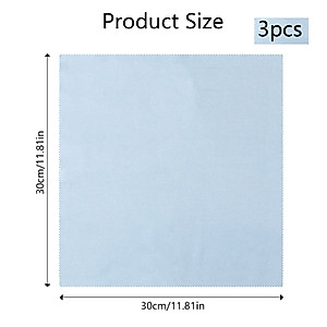 3 Pcs Flute Cleaning Cloth Microfiber Clean Cloths Violin Cleaning Cloth Soft Lint Free Guitar Cleaning Cloth for Flute Cello Viola Trumpet Clarinet String Instruments, 11.8x11.8inch