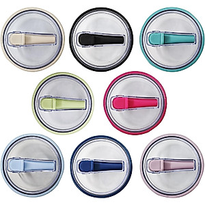 2Pack 30 oz Tumbler Flip Straw Lid Replacement fit for Stanley Quencher, Spill Proof and Leak Resistant Tumbler Lids Compatible with Stanley Cup Accessories (Cream)