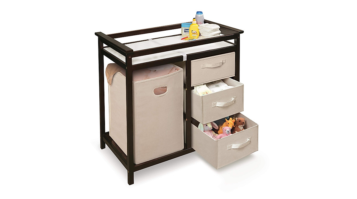 Badger Basket Modern Baby Changing Table - Stylish & Secure