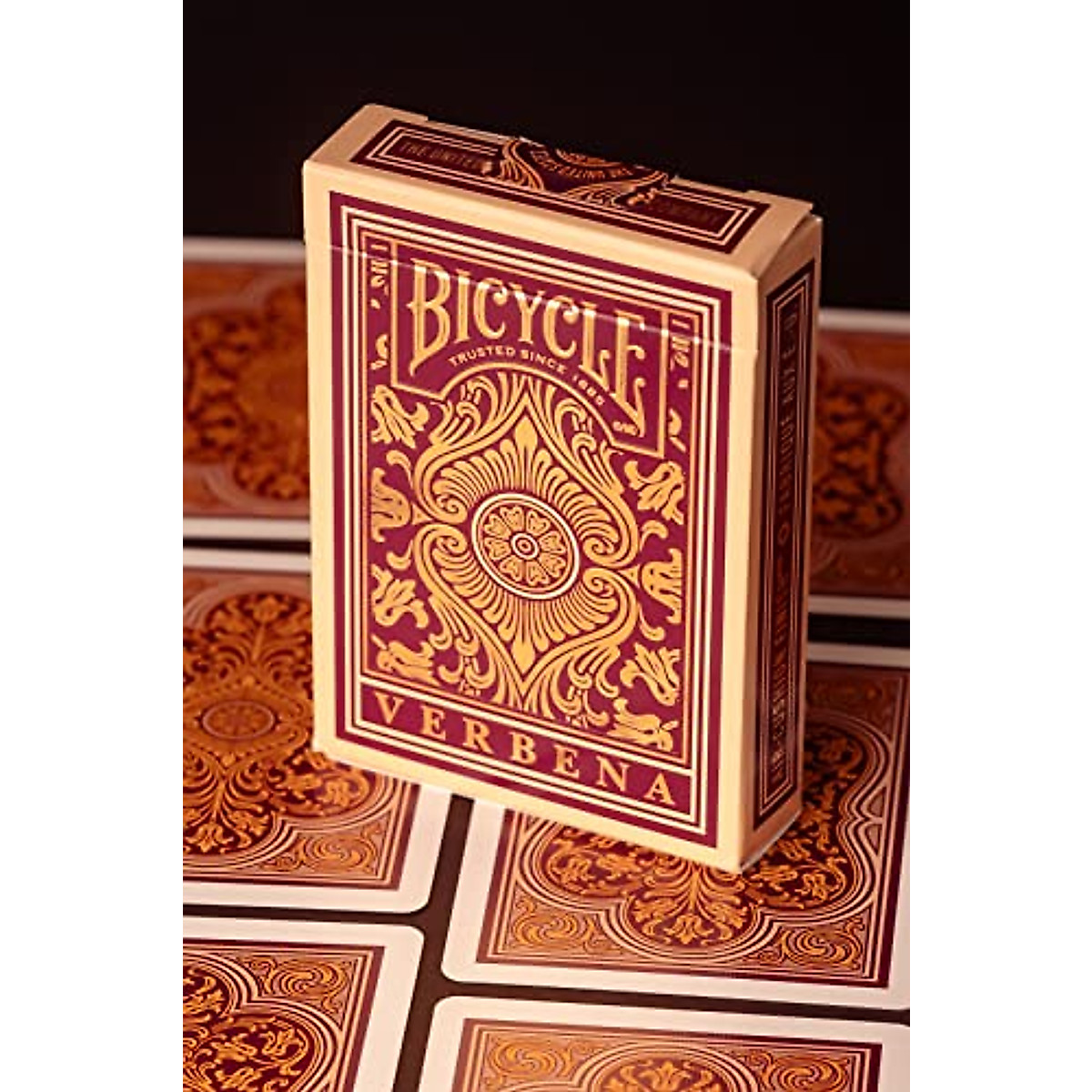 Bicycle Verbena Floral Premium Playing Cards, Gold Foil, 1 Deck
