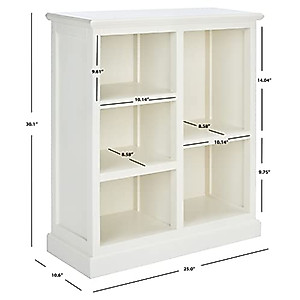 SAFAVIEH Home Collection Maralah White 5-Shelf Bookcase (Fully Assembled)