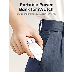 Portable Charger for Apple Watch, 1000mAh Magnetic Keychain Wireless Power Bank Watch Charger for iWatch with 4 LED Indicators, Apple Watch Accessories Compatible for All Apple Watch Series