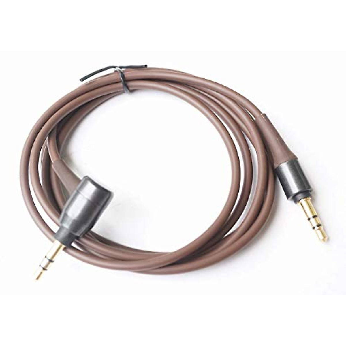 Replacement ATH-MSR7 Audio Cable Extension Cord Lead Compatible Audio Technica ATH-MSR7GM ATH-SR5NBW ATH-SR5BT Sony MUC-S12SM1 MDR-1A Headphone (Brown-L Shape)
