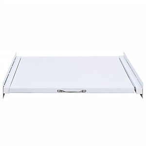 CUMYZO Double Washing and Drying Machine Pedestal with Drawers White 8.1kg/17.82ib Washer & Dryer Accessories