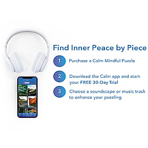 Spin Master 300-Piece Calm Jigsaw Puzzle for Relaxation, Stress Relief