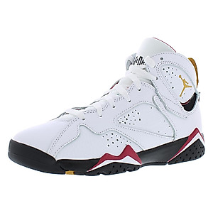 Jordan Air 7 Retro BG (Big Kid) White/Black/Cardinal Red/Chutney 5.5 Big Kid M