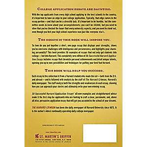 50 Successful Harvard Application Essays, 5th Edition: What Worked for Them Can Help You Get into the College of Your Choice