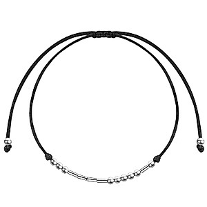 Lywjyb Birdgot Morse Code Bracelet Sober Gift Sobriety Jewelry Sobriety Gift for Women Men (sober silver morse)