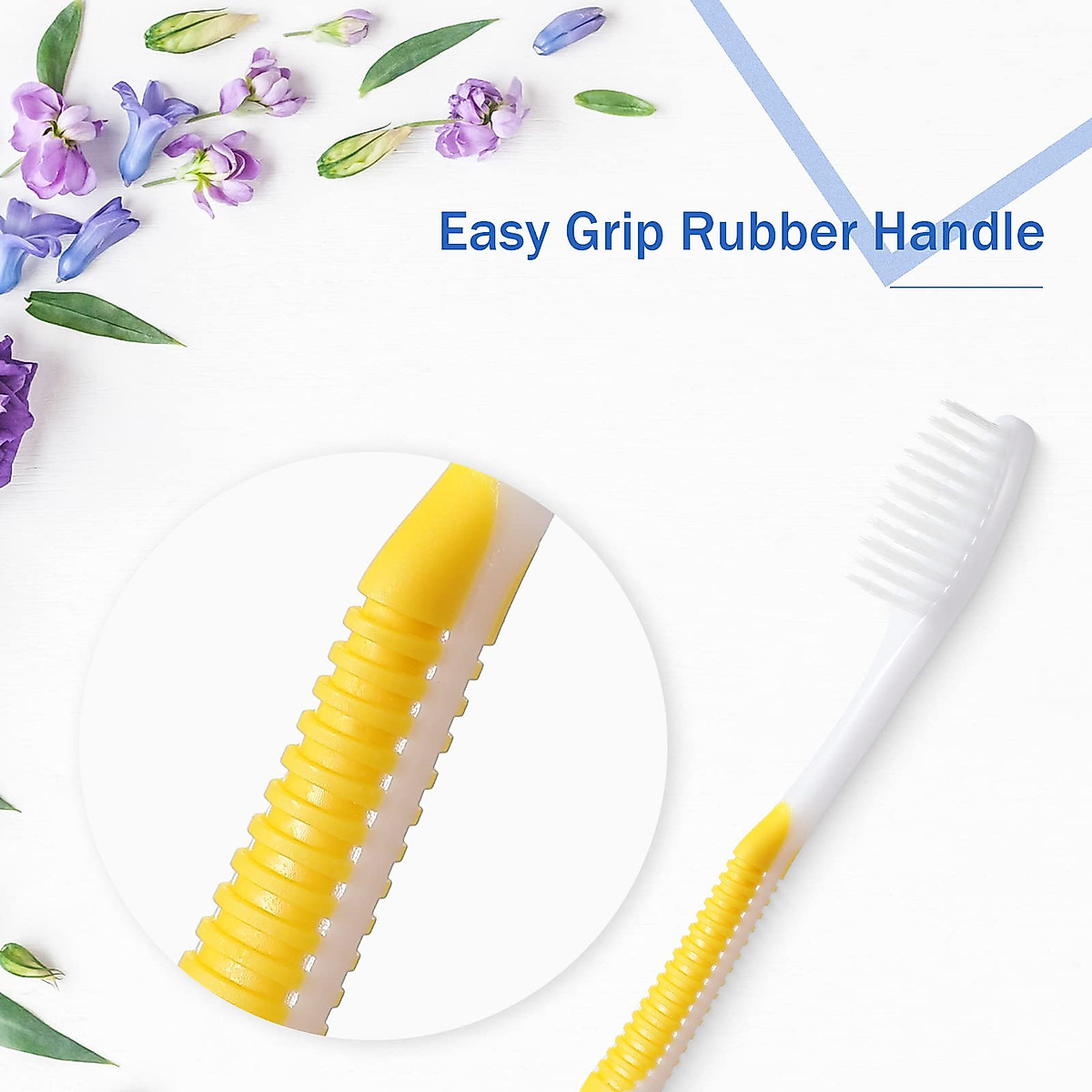 Honeydak 200 Pieces Disposable Toothbrushes Individually Wrapped Toothbrushes Multicolor Soft Bristle Medium Manual Travel Toothbrushes for Hotel Toiletries