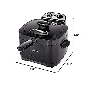 Amazon Basics 2 Liter Electric Deep Fryer, Black