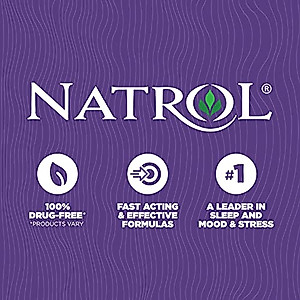 Natrol Kids 1mg Melatonin Fast Dissolve Sleep Aid Tablets, with Lemon Balm, Supplement for Children Ages 4 and up, Drug Free, Dissolves in Mouth, 40 Strawberry Flavored Tablets