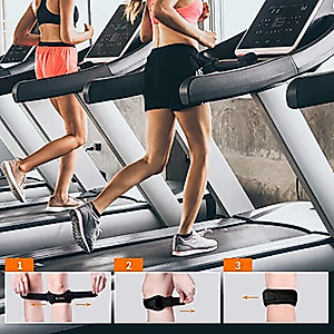 CAMBIVO 2 Pack Patella Knee Strap, Adjustable Knee Brace Patellar Tendon Stabilizer Support Band for Knee Pain Relief, Jumpers Knee, Tendonitis, Basketball, Running, Squats(Black