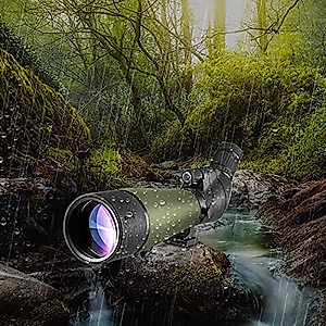 Gosky Updated 20-60x80 Spotting Scopes with Tripod, Carrying Bag and Quick Phone Holder - BAK4 High Definition Waterproof Spotter Scope for Bird Watching Wildlife Scenery1