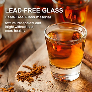 100 Pieces Clear Short Shot Glasses Bulk 1.5 oz Mini Round Shot Glasses Heavy Base Small Glass Cups for Wedding Party Espresso, Water, Juice, Milk, Coffee, Drinking (Classic Style)