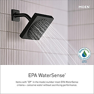Moen 3662EPBL Engage Magnetix Six-Function 5.5-Inch Handheld Showerhead with Magnetic Docking System, Matte Black