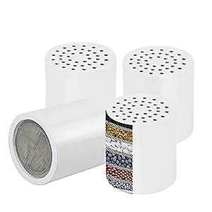 NearMoon 15 - Stage Replacement Cartridge Universal High Output Shower Filter with VC，Reduce Hard Water, Heavy Metal Impurity，Improve Skin & Hair，Fit Any Similar Shower Filter（4 pack）