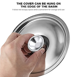 Cabilock 5.5in/14cm Universal Lid for Pans Pots Cover Seasoning Pot Cover Replacement Accessories Frying Pan Cover and Cast Iron Skillet Lid Cover