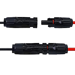 CERRXIAN 50cm 10AWG SAE to Male & Female Adapter 10AWG Cable with SAE Conector for RV Panel Solar