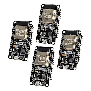Alinan 4pcs 30pin ESP32 ESP-32S WiFi Development Board NodeMCU ESP-WROOM-32 Microcontroller 2.4GHz Dual-Core WiFi Bluetooth Processor Integrated Chip CP2102