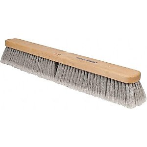 PRO SOURCE Fine-Sweep Push Broom Head with Threaded Wood Block: 24 inch Wide