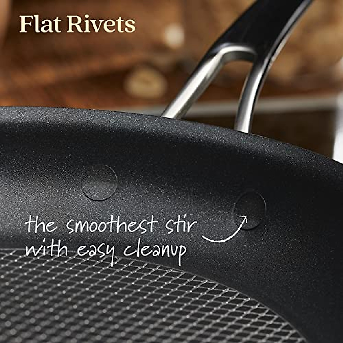 Anolon X SearTech Aluminum Nonstick Cookware Frying Pan Set, 2-Piece, Super Dark Gray