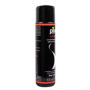 Pjur Light Concentrated Silicone Personal Lubricant Less Viscous Formula for More Skin-to-Skin Contact Lube for Sex & Massage | 3.4 fl oz/100ml