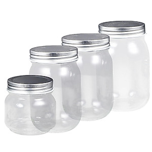 4pcs Small Honey Jar Sugar Scrub Jars Mason Jars Transparent Jam Containers Sealed Honey Jars Jam Clear Jars for Home Kitchen Jam Jars Clear Glass Jars Lidded Jam Jars Sealing Jars