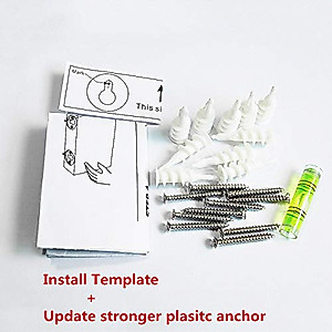 Ni Hao Decor Small Floating Shelves Wall Mounted Showcase Display Shelves with Invisible Brackets for Bedroom Living Room Bathroom Dressing Table Set of 5 White