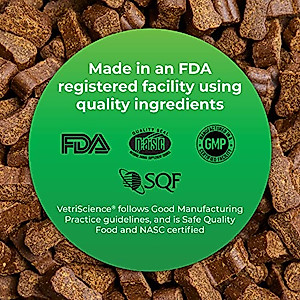 VetriScience Derma Strength Healthy Skin and Coat Chews with Omega 3, 6 and 9 for Dogs, 70 Chews - Can Reduce Shedding and Support Skin Health