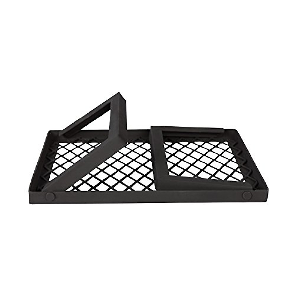 Amazon Basics Medium Portable Folding Camping Grill Grate - 18 x 12 x 7 Inches, Black Steel