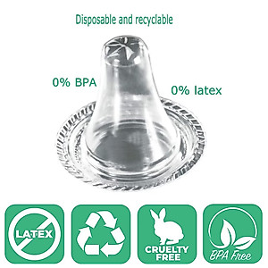 Happy-house 100 Counts Ear Thermometer Probe Covers Refill Caps Lens Filters for All Braun Ear Thermometer Models Thermometers, Disposable Covers for Ear Thermometers