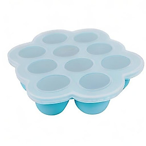 WeeSprout Silicone Baby Food Freezer Tray with Clip-on Lid by WeeSprout - Perfect Storage Container for Homemade Baby Food, Vegetable & Fruit Purees, and Breast Milk