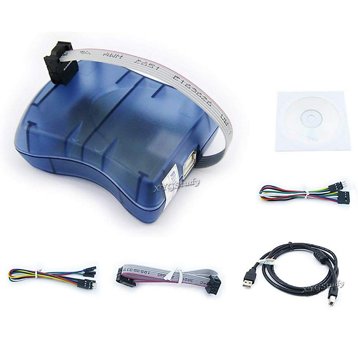 Compatible Atmel AT AVRISP mkII AVR ISP mk2 USB MCU AVR XMEGA In-System Programmer Studio 4/5/6 ISP PDI interface @XYGStudy