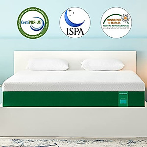 mintgreen Full Size Mattress 8 Inch Ge Memory Foam Mattress in a Box, Premium Bed Mattress with Breathable Soft Cover - Medium Firm Feel-Ventilated Design & CertiPUR-US Certified Foam Full Mattress