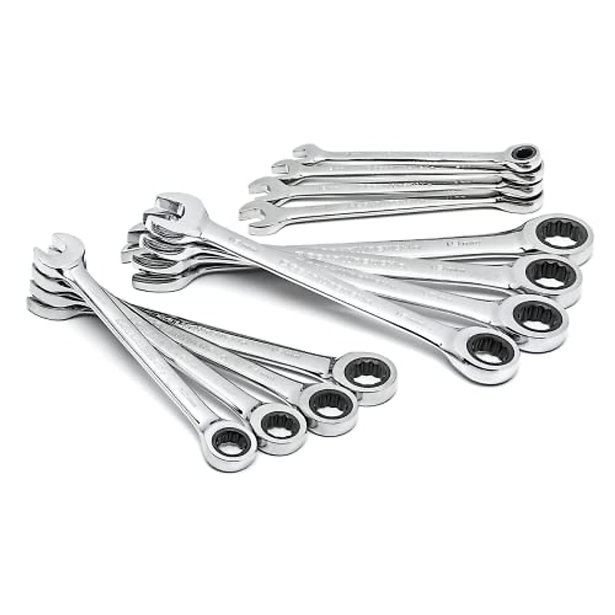 GEARWRENCH 12 Pc. 12 Pt. Ratcheting Combination Wrench Set, Metric - 9412