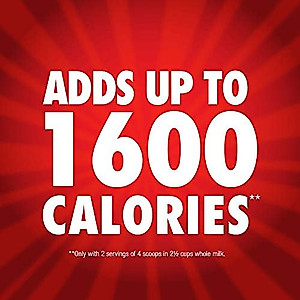 Naturade - All Natural Weight Gain Drink Mix - Gluten Free, Delicious Taste, 1600 Calories per Servings - Mass Gainer w/Carbohydrates & Protein - Chocolate, 40.6 Ounce (24 Servings)