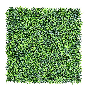 Windscreen4less Artificial Faux Ivy Leaf Decorative Fence Screen 20'' x 20" Boxwood/Milan Leaves Fence Patio Panel, Harmonious Boxwood 13 Pieces