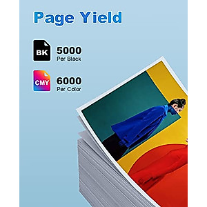 JoyPrinting Epson 664 Ink Refill Bottles Replacement for T664 Ink Work for EcoTank ET-2650 ET-2500 ET-2550 ET-2600 ET-4500 ET-14000 L100 L110 L120 L200 L210 L300 L350 L355 L550 L555 Printers (5 Pack)
