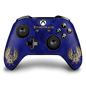 Head Case Designs Officially Licensed EA Bioware Dragon Age Grey Wardens Gold Heraldry Vinyl Sticker Gaming Skin Decal Cover Compatible With Xbox One S/X Controller