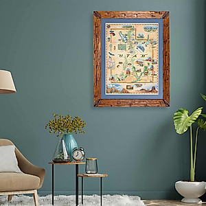Xplorer Maps Utah State Hand-Drawn Map - Authentic 18x24 Vintage-Style Wall Art - Lithographic Print with Soy-Based Inks - Made in USA