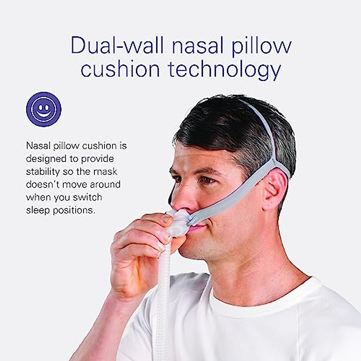 ResMed Nasal Pillow for AirFit P10 - Features Dual-Wall Technology - Single Pair, Small