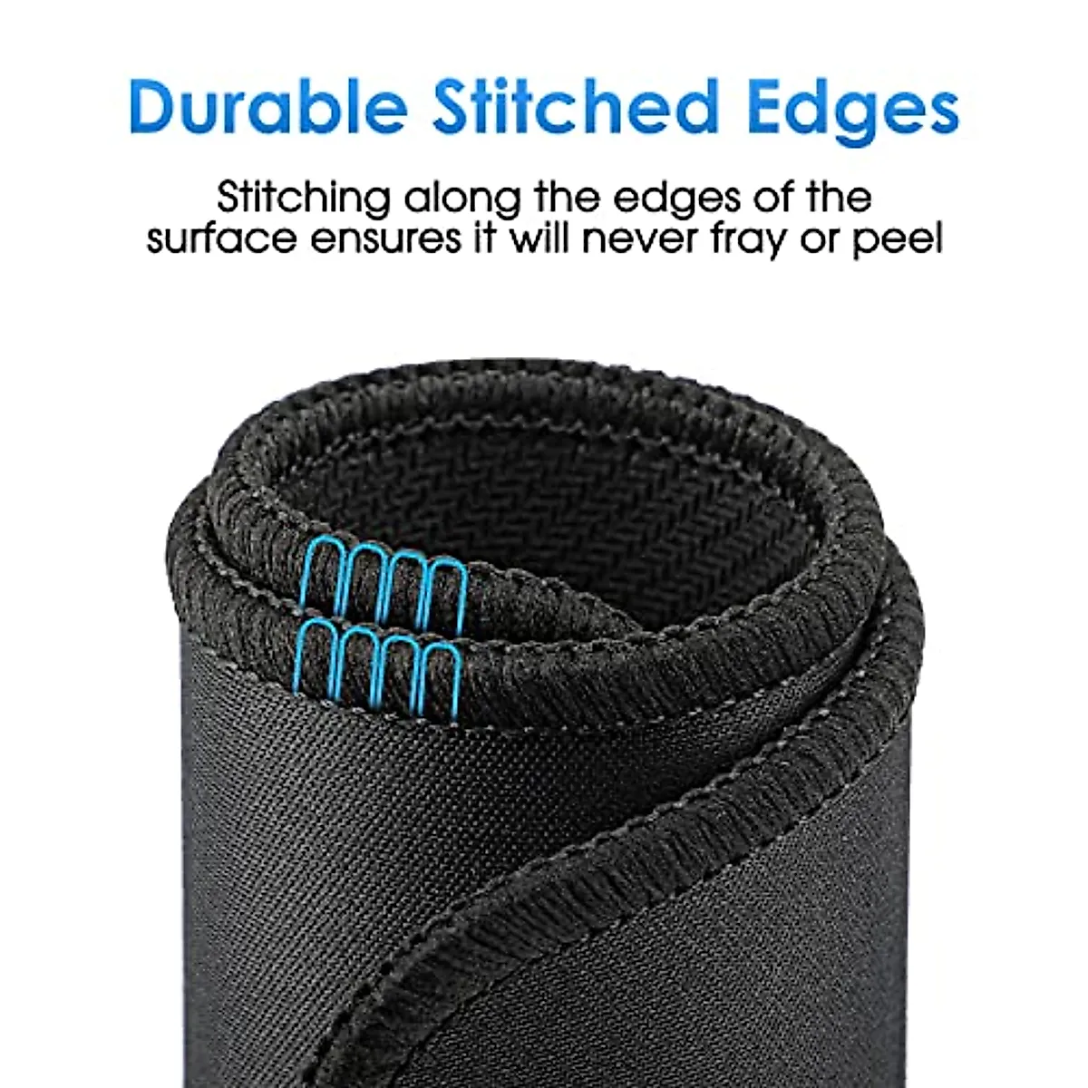 KTRIO 10 Pack Mouse Pad, Small Mouse Pads with Stitched Edges, [30% Larger] Mousepads Bulk Non-Slip Rubber Base, Waterproof Mouse Pad for Computers, Gaming, Office & Home, 11 x 8.5 x 0.12in, Black