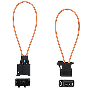 Mellbree 2Pcs Fiber Optic Loop, Female and Male Fiber Optic Bypass Loop Adapter Connector Diagnostic Device Tool Compatible for Benz Audi Mercedes BMW VW Porsche MOST Optical System