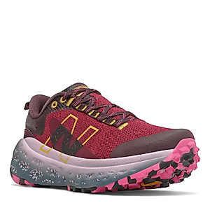 New Balance Women's More V2 Trail Running Shoe, Garnet/Harvest Gold, 9.5