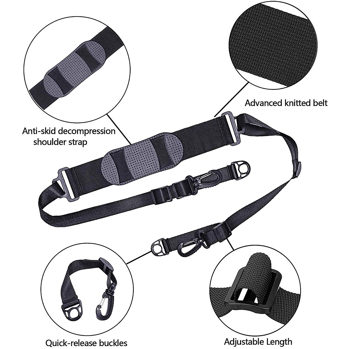 Scooter Shoulder Strap Compatible for Carrying Beach Camping Chair, Electric Scooter,Kids Folding Bike,Foldable Bikes, Balance Bikes, Yoga Mat,Adjustable Should Belt Straps with Non-Slip Shoulder Pad