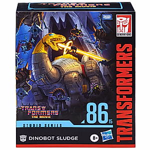 Transformers Studio Series 86-15 Leader Class The The Movie 1986 Dinobot Sludge Action Figure, Ages 8 and Up, 8.5-inch