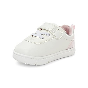 Carter's Every Step Baby Girls Morgan Sneaker, White, 3.5 Infant