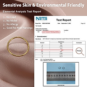 MILACOLATO 5Pcs G23 Titanium Nose Rings Hoops 16G/18G/20G Septum Hinged Nose Rings Clicker Rings for Lip Cartilage Daith Helix Rook Tragus Ear Lobe Earrings for Women Men Conch Piercing Jewelry 10MM