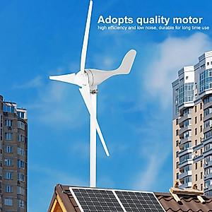 Xcello Wind Turbine Generator500w DC12V,3 Blades Wind Turbines,Wind Turbine Kit, Aluminum Alloy for Household and Industry Use